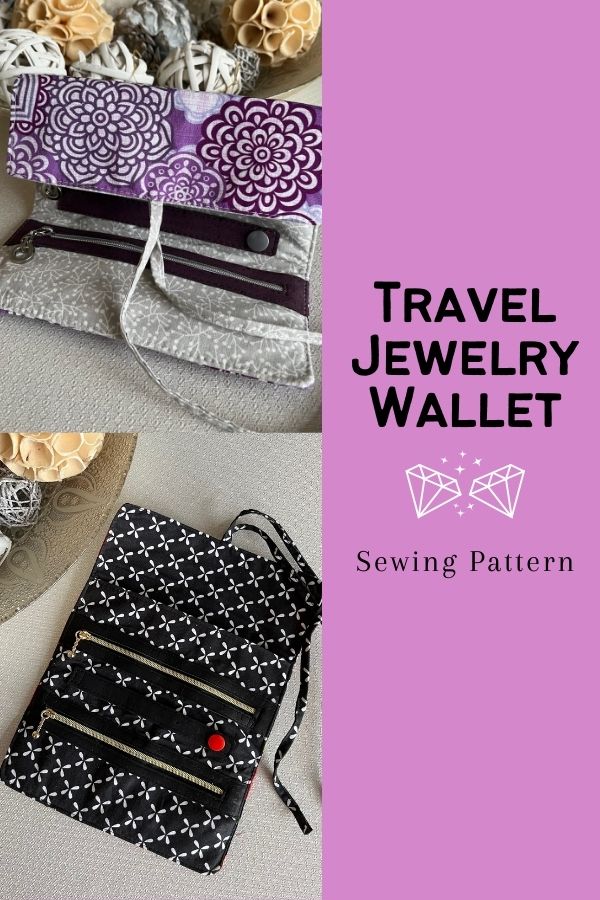 Travel Jewelry Wallet Sewing Pattern - Sew Modern Bags