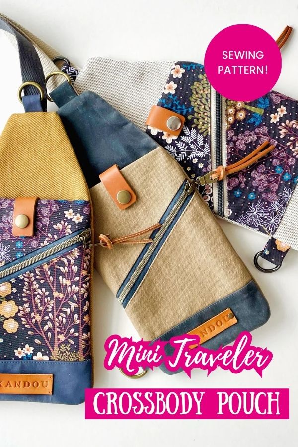 Mini Traveler Crossbody Pouch Sewing Pattern - Sew Modern Bags