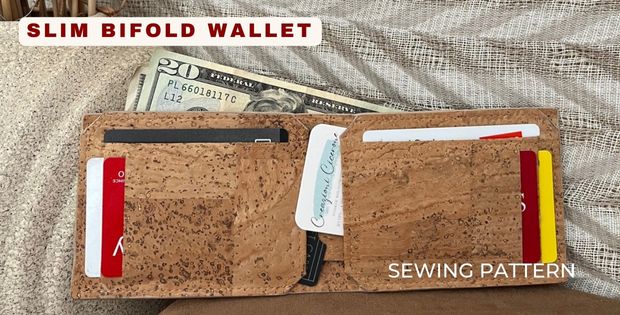 Slim Bifold Wallet Sewing Pattern - Sew Modern Bags