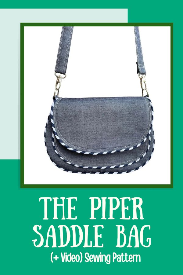 The Piper Saddle Bag (+ Video) Sewing Pattern - Sew Modern Bags