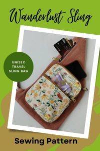 Wanderlust Sling Sewing Pattern (Unisex Travel Sling Bag) - Sew Modern Bags