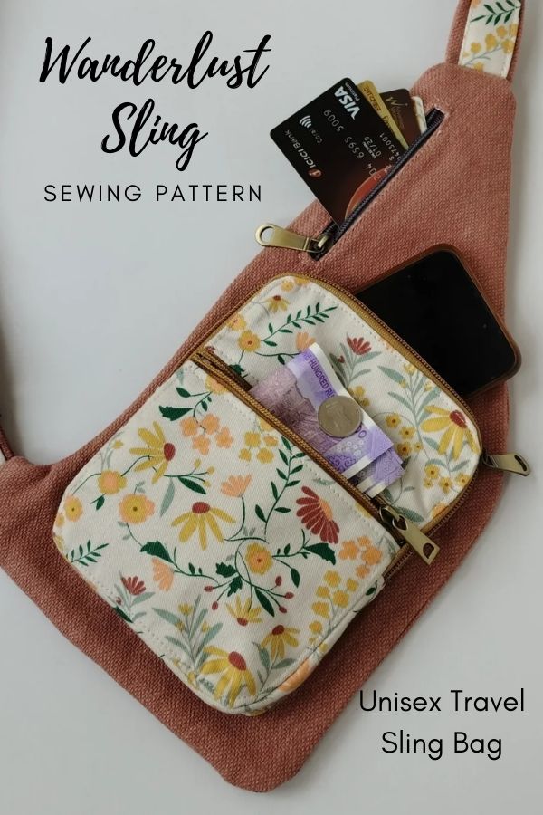 Wanderlust Sling Sewing Pattern (Unisex Travel Sling Bag) - Sew Modern Bags