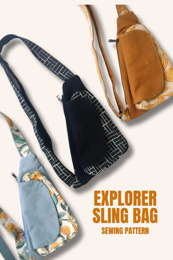 Explorer Sling Bag Sewing Pattern - Sew Modern Bags