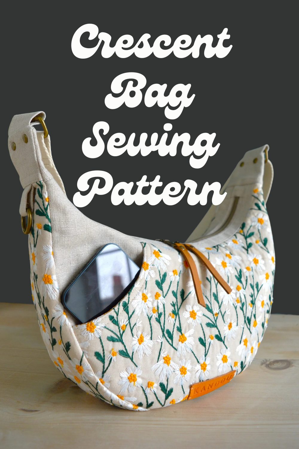 Crescent Bag Sewing Pattern by Kandou Patterns - Sew Modern Bags