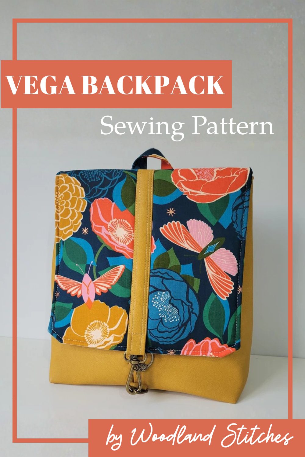 Vega Backpack Sewing Pattern by Woodland Stitches - Sew Modern Bags