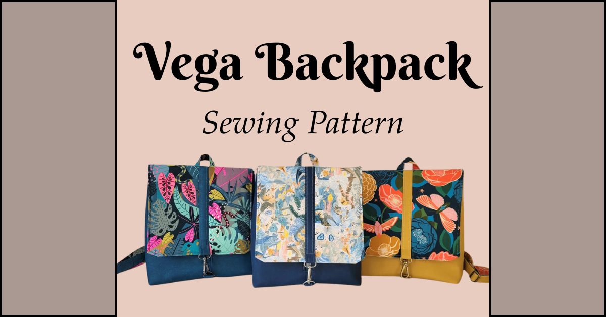 Vega Backpack Sewing Pattern by Woodland Stitches - Sew Modern Bags