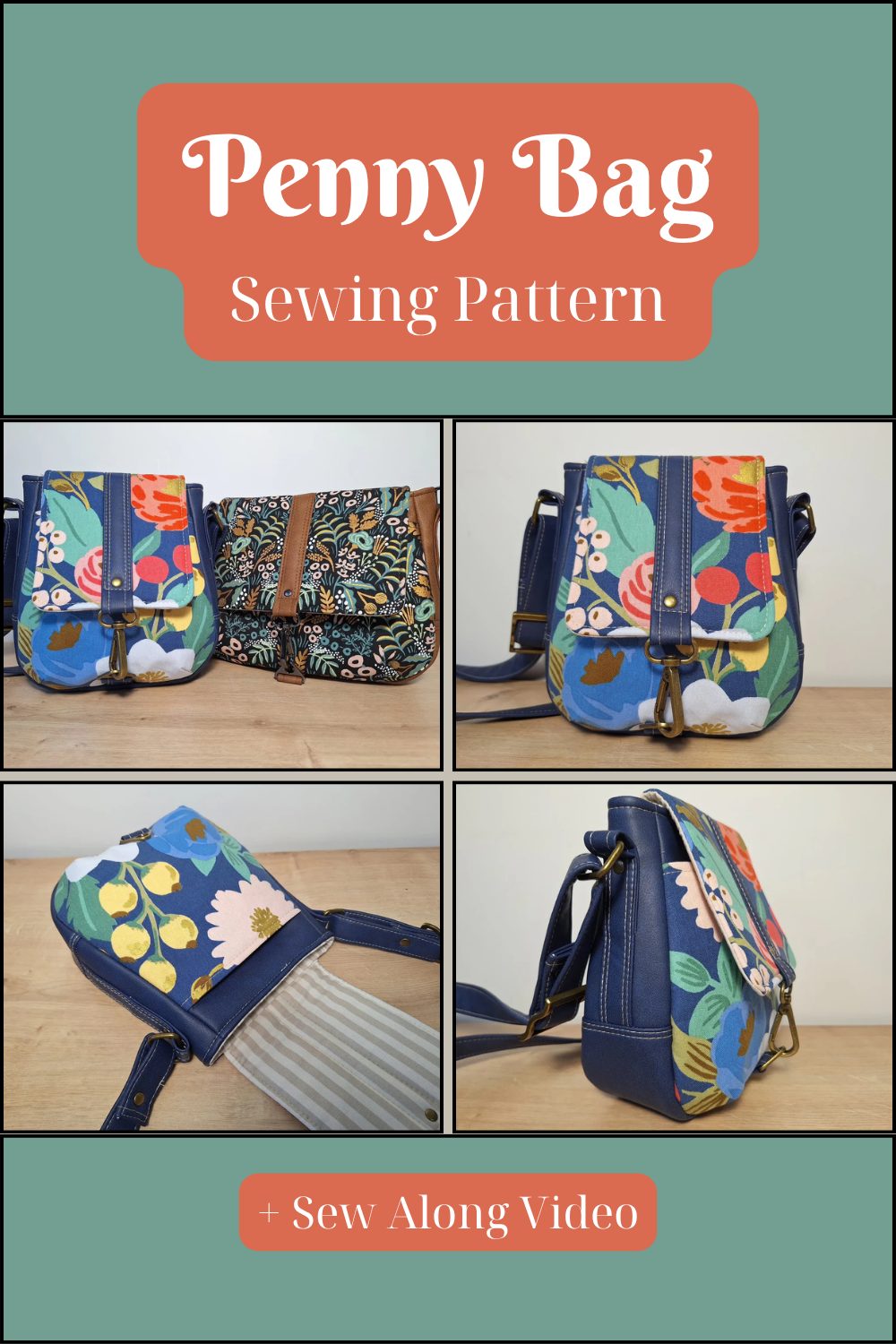 Penny Bag Sewing Pattern by Woodland Stitches - Sew Modern Bags