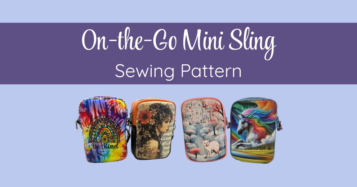 On-The-Go Mini Sling Sewing Pattern by Hemazing Bags and Patterns - Sew Modern Bags