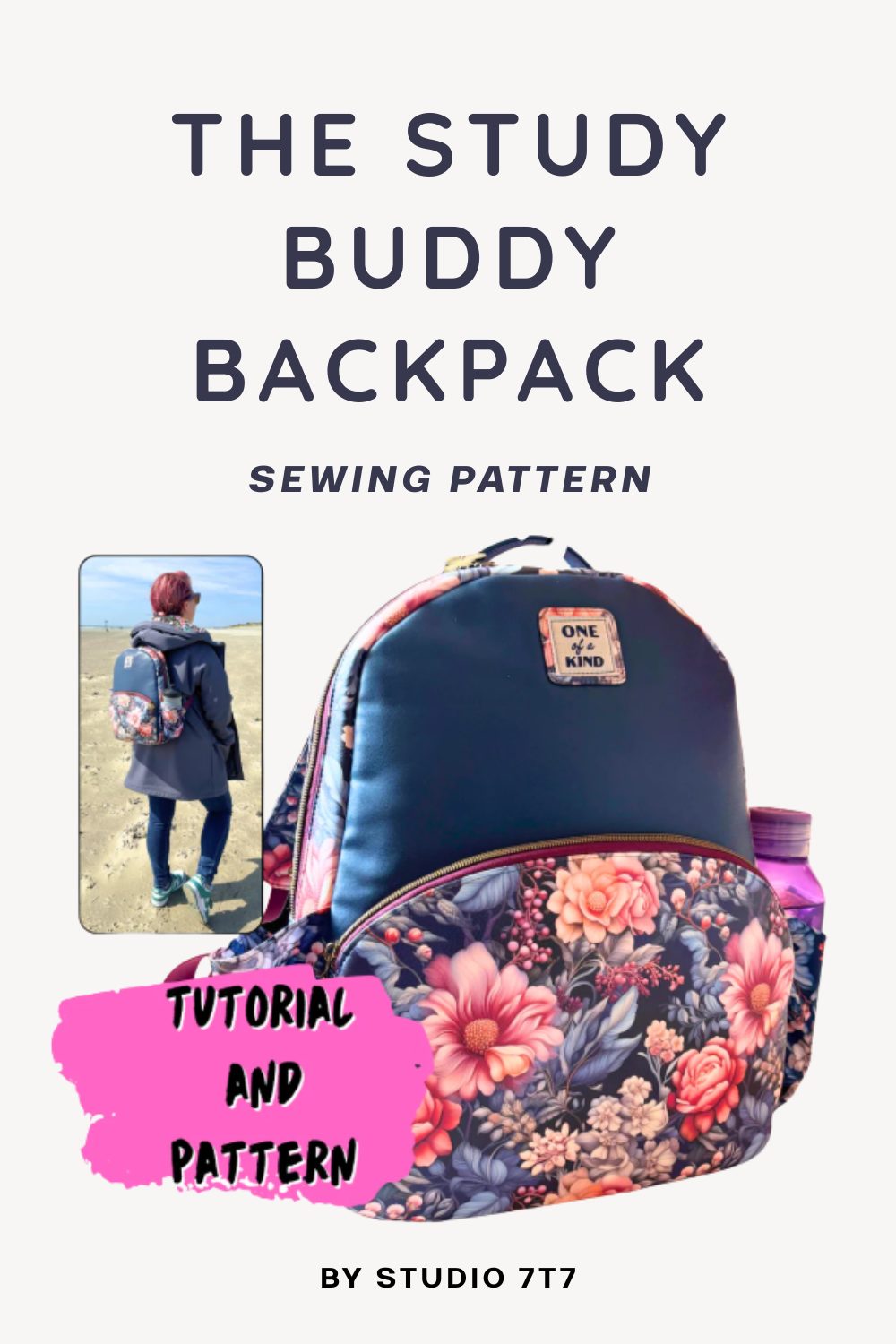 The Study Buddy Backpack Sewing Pattern by Studio 7t7 - Sew Modern Bags