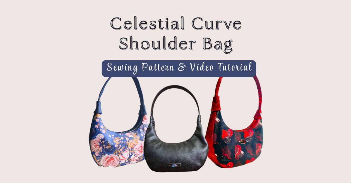 Celestial Curve Shoulder Bag Sewing Pattern by ChrisW Designs - Sew ...