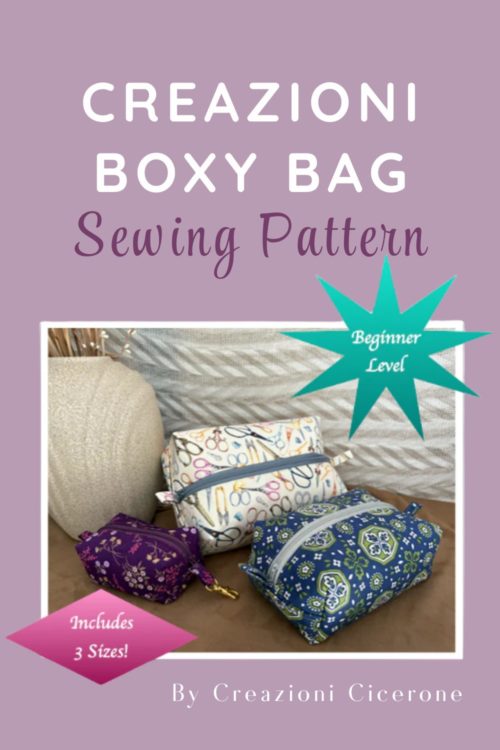 Creazioni Boxy Bag Sewing Pattern by Creazioni Cicerone - Sew Modern Bags