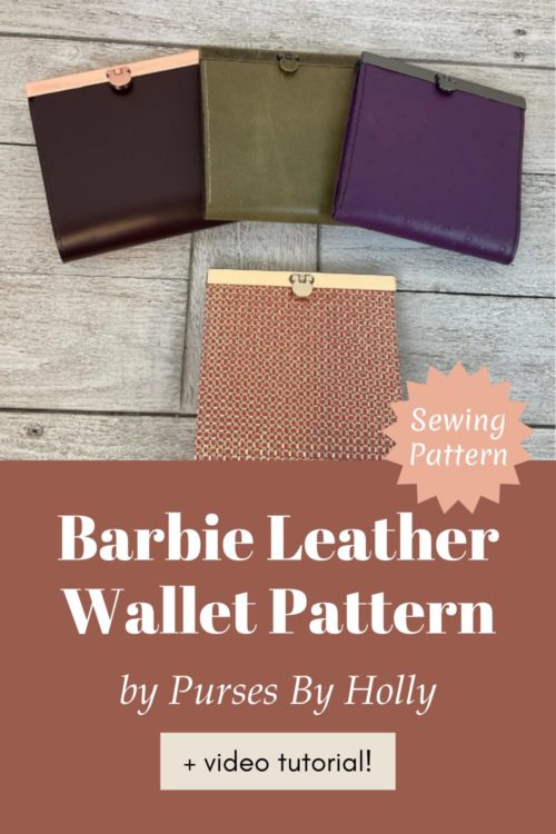 Barbie Leather Wallet Sewing Pattern by Purses By Holly - Sew Modern Bags