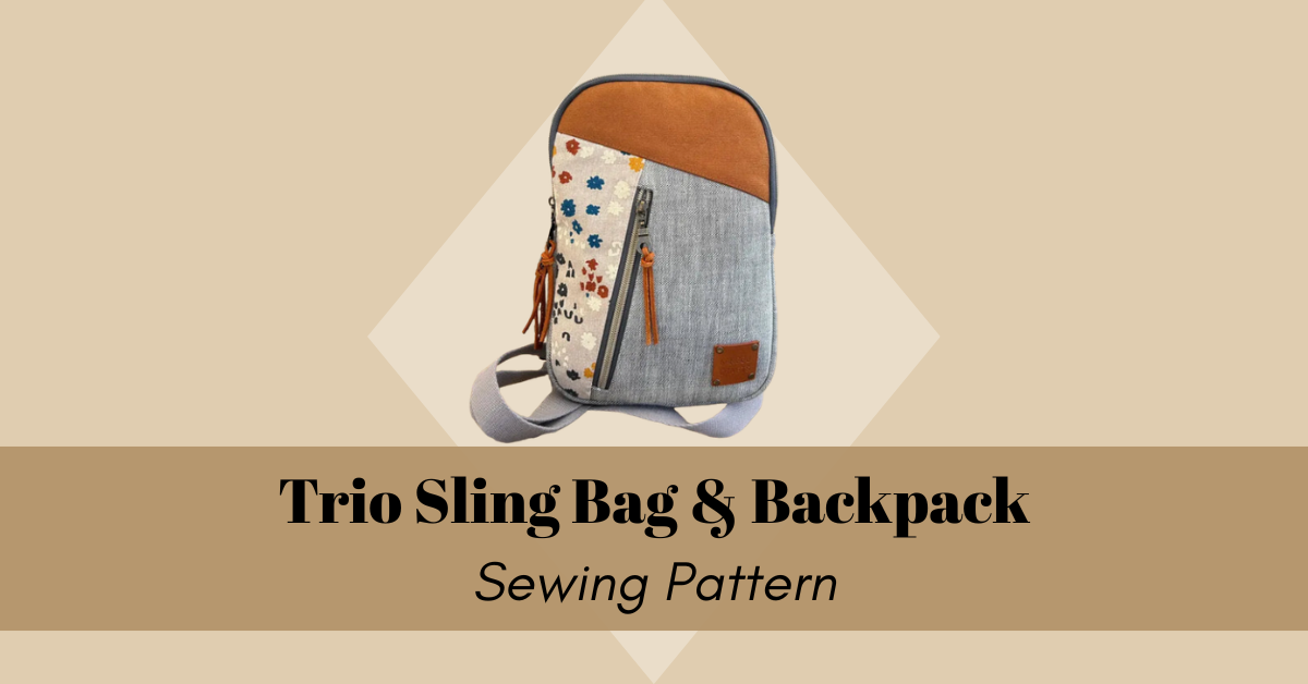 Trio Sling Bag Three In One Sewing Pattern by Kandou Patterns - Sew ...