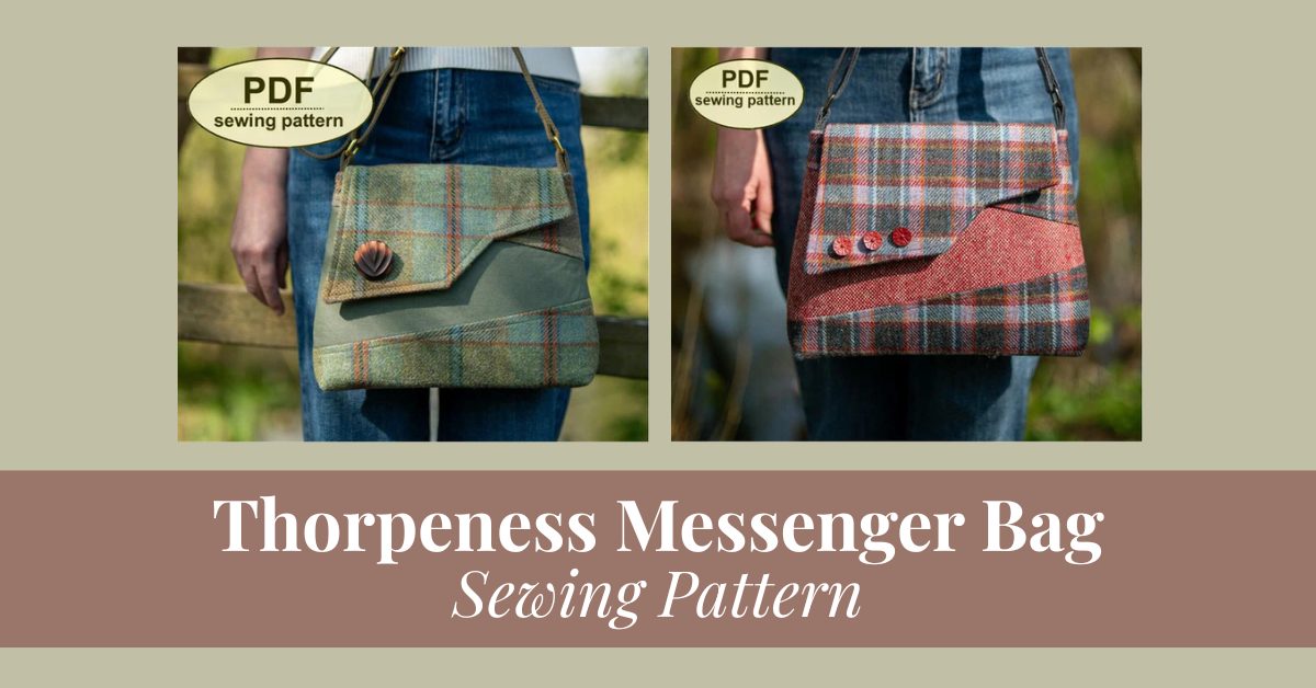 Thorpeness Messenger Bag Sewing Pattern by Charlie's Aunt - Sew Modern Bags