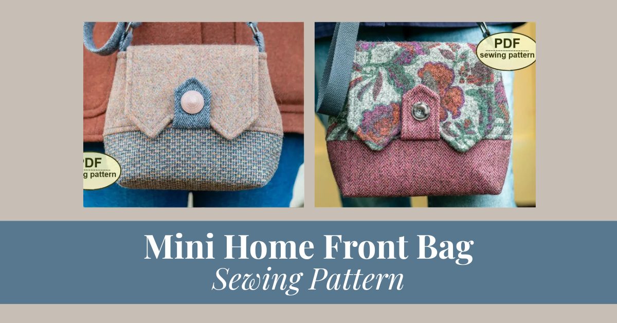 Mini Home Front Bag Sewing Pattern by Charlie's Aunt - Sew Modern Bags